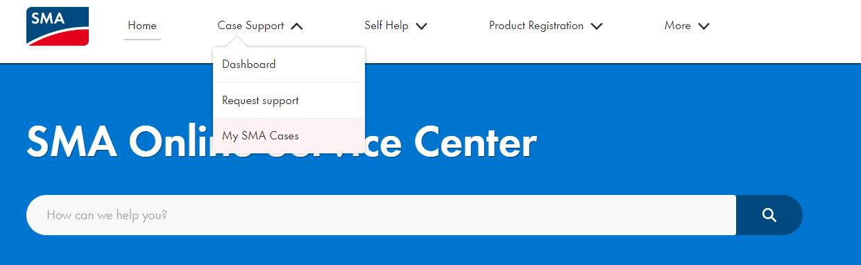 Where can I find an overview of my cases in the Online Service Center?